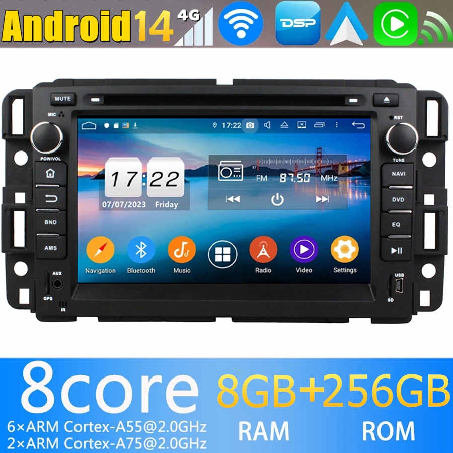 Chevrolet HHR Android 14.0 Auto Stereo Multimedia Player GPS ...